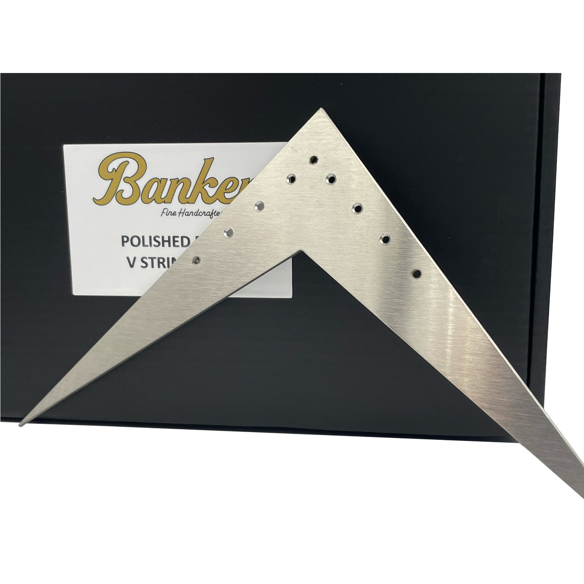 Stainless Steel V String-thru Plate Kit – Banker Guitars